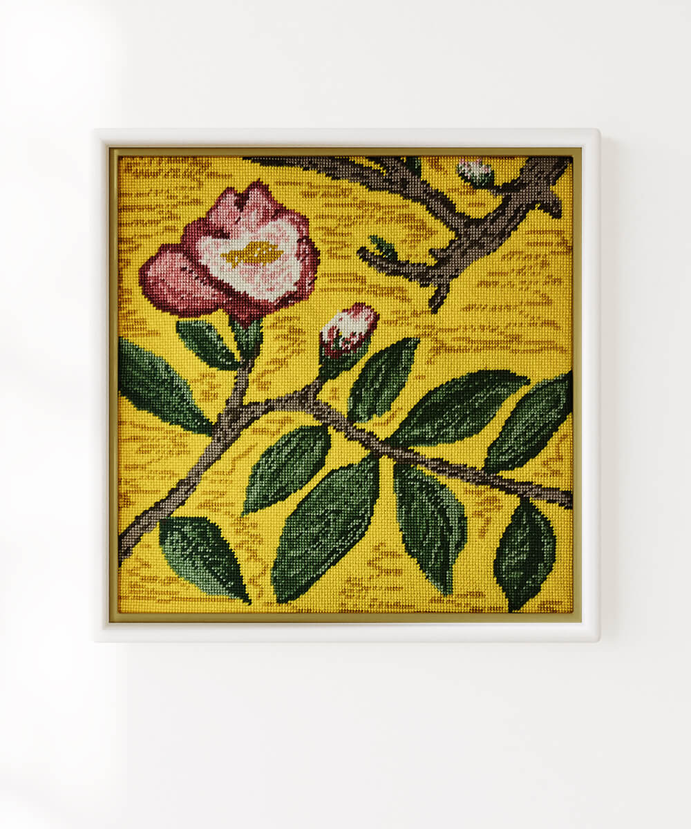 The Pink Flower | The Tapestry Guild | British tapestry design
