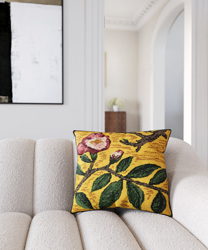 The Pink Flower | The Tapestry Guild | British tapestry design