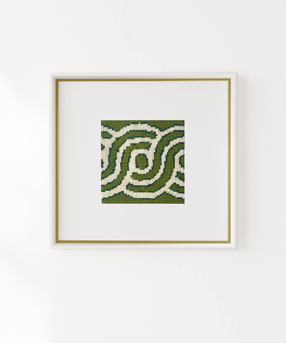 Green Scroll | The Tapestry Guild | British tapestry design