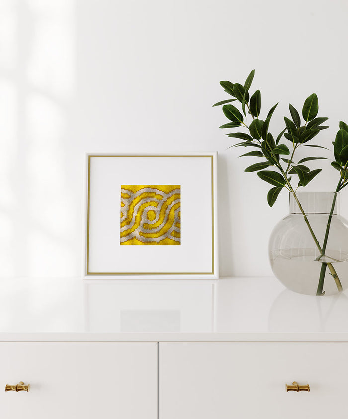 Yellow Scroll | The Tapestry Guild | British tapestry design